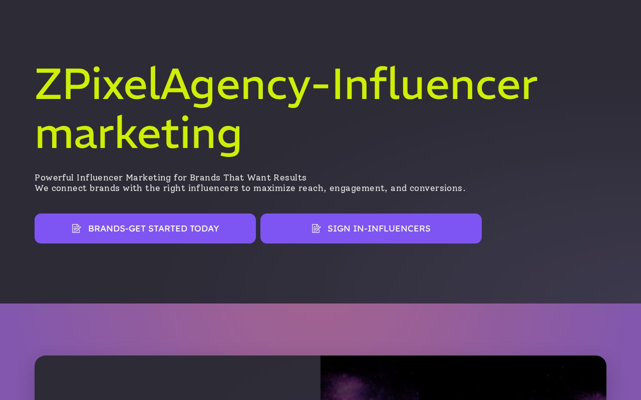 ZPixelAgency | Elevating Brands with Influencer Marketing That Delivers 🚀